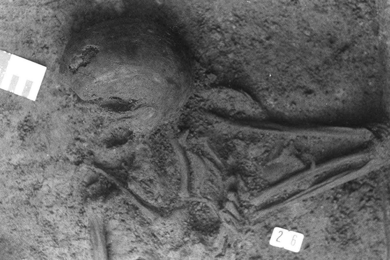 A bizarre skeleton from a Roman grave has bones from eight people ...
