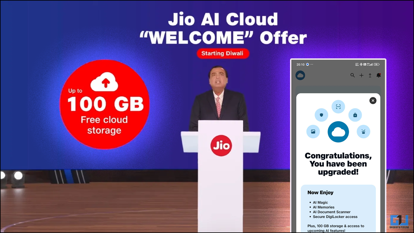 How to Get 100 GB Free Storage With Jio Cloud And Bonus AI Features ...