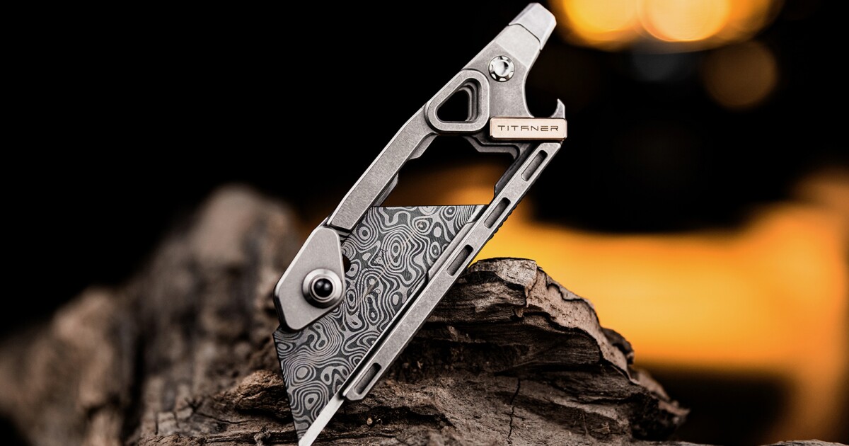 Utility knife multitool uses a ceramic bead for safer sliding of the ...