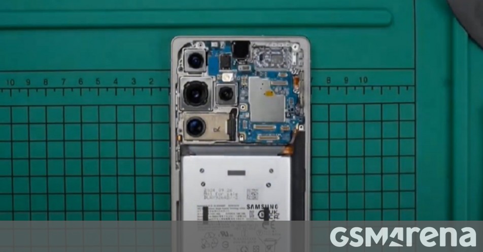 Samsung Galaxy S25 Ultra gets disassembled in a teardown video ...